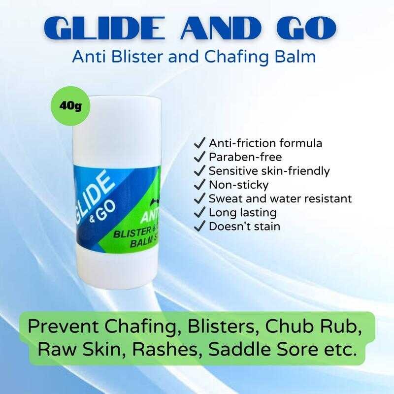 ORIGINAL Glide And Go Anti Blister Chafing Balm Sports Chub Rub Paltos ...