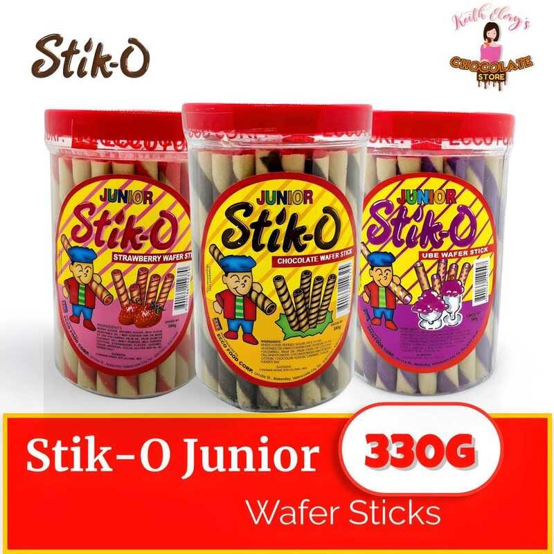 Stik-O Junior Wafer Stick (380G) Chocolate,Strawberry And Ube Flavor 3 ...