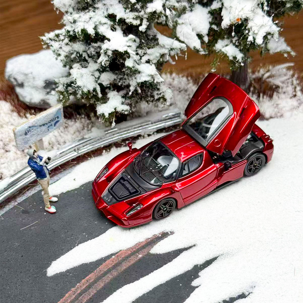 King Model 1/64 Ferrari ENZO Metal Red Diecast car Car Model Simulation ...