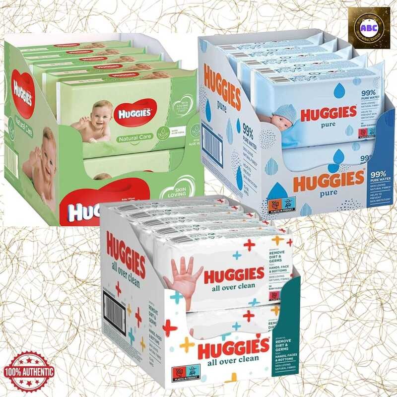 Pure Wipes Natural Care, Huggies Baby Wipes, All Over Clean 820 ...