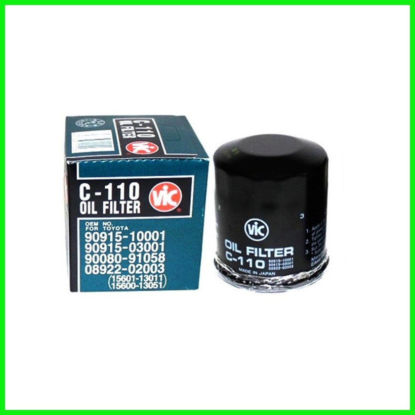 Vic C-110 Oil Filter For Toyota Altis, Vios, Corolla | Shopee Philippines