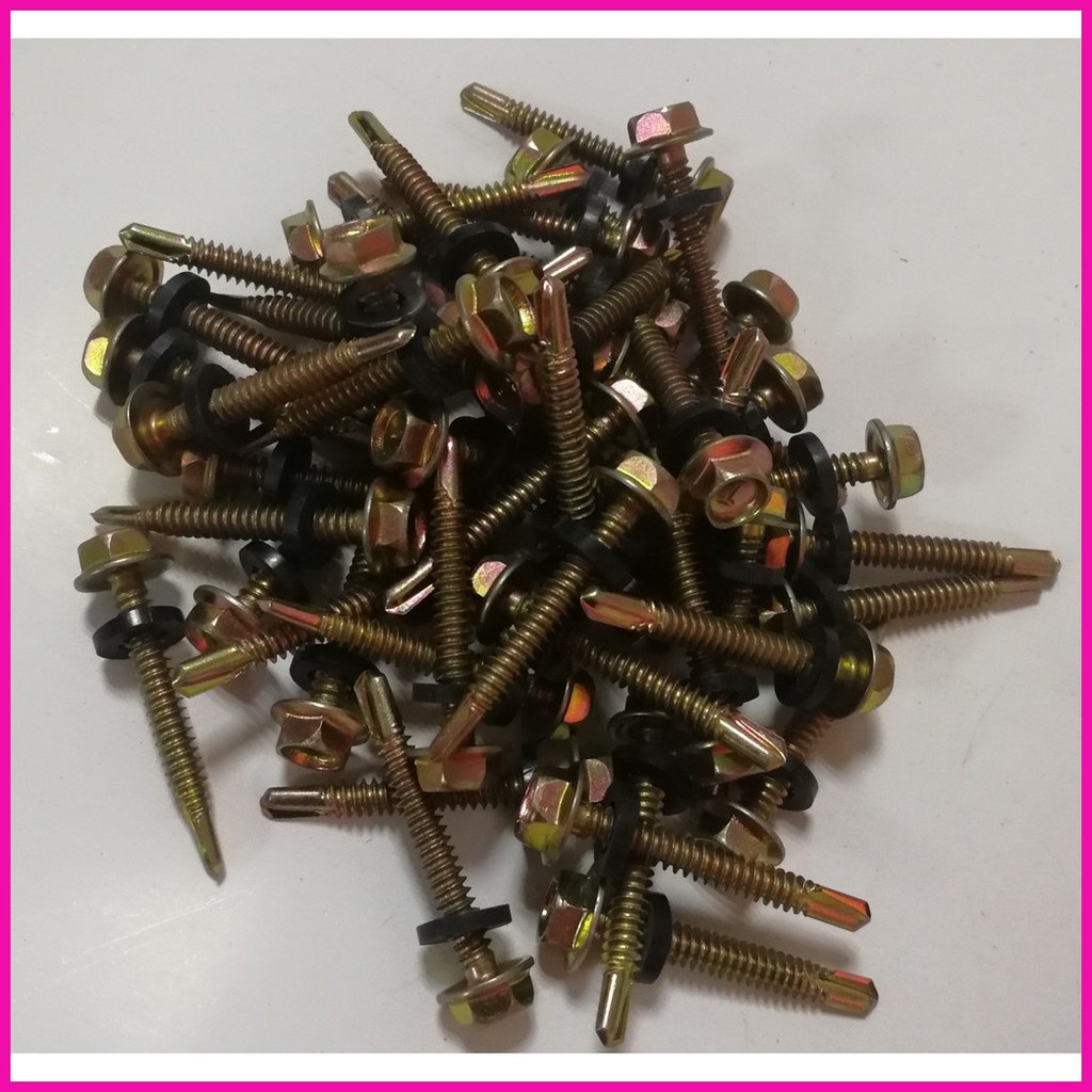 Techscrew Metal or Wood,25mm,35mm,45mm,50mm,55mm,65mm,75mm | Shopee ...