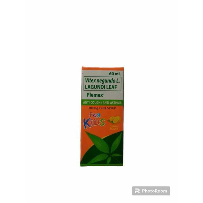 Plemex For Kids Lagundi Syrup 60Ml - Orange Flavor (For Cough And ...