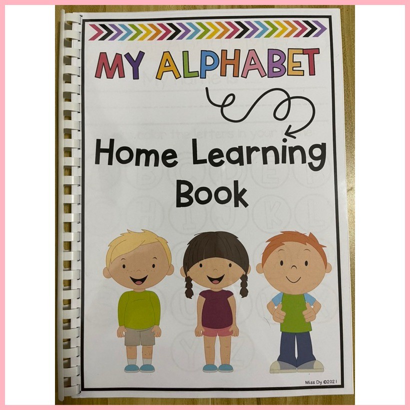 My Alphabet Home Learning Book (COLORED) | Shopee Philippines