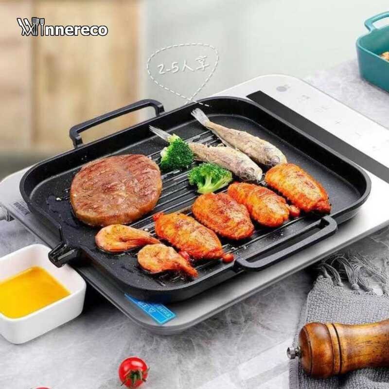 Grill Pan For Induction Gas Stove Samgyupsal Stove Top Korean Barbecue ...