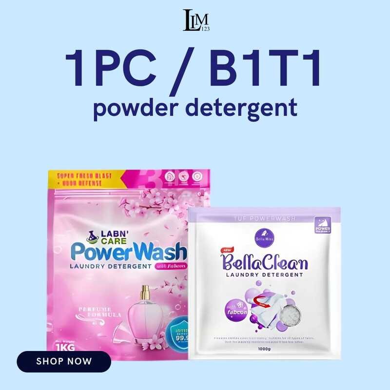 1Pc/B1t1 Power Wash Laundry Detergent Powder Sabon With Antibac Fabcon ...