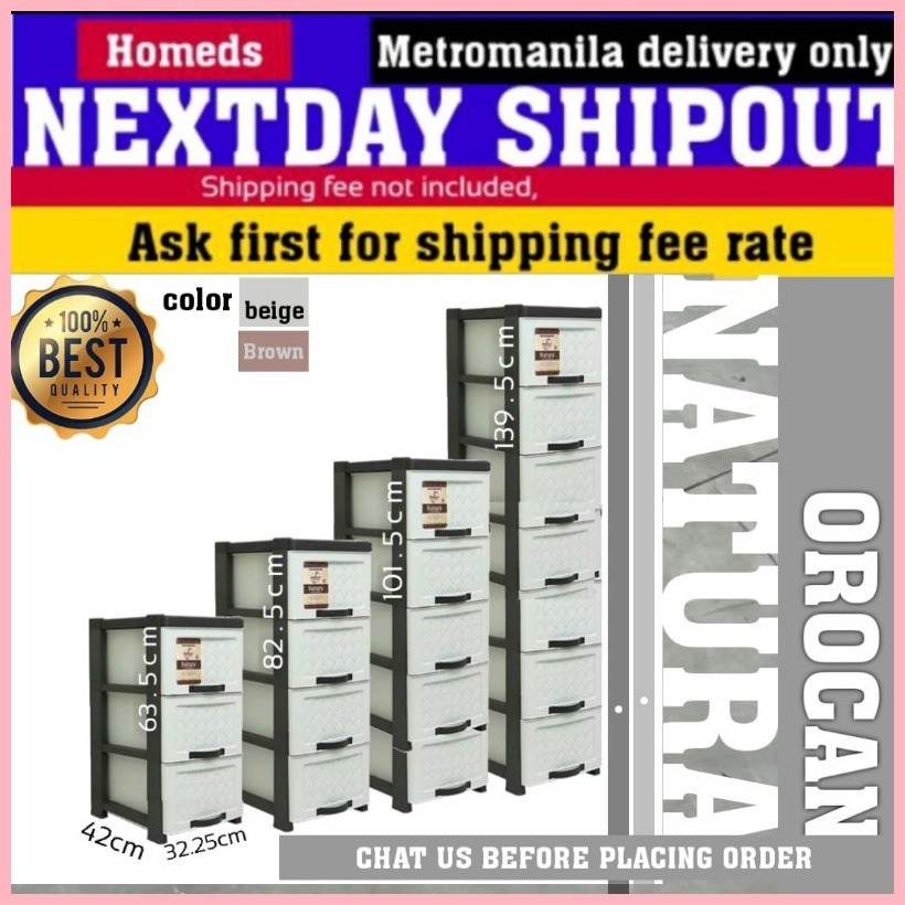 natura orocan drawer 7layer 6layer 5layer 4layer wxLxH E | Shopee ...