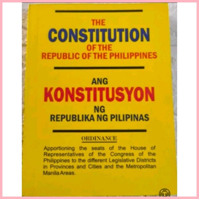 THE CONSTITUTION OF THE REPUBLIC OF THE PHILIPPINES/ ANG KONSTITUSYON N ...