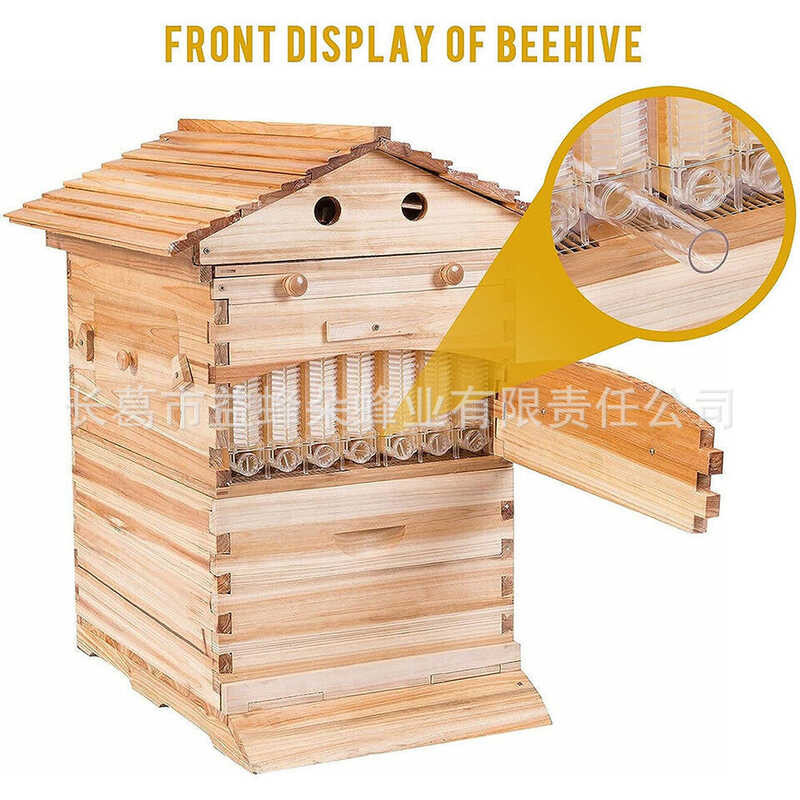 Self-Flow Beehive Fully Automatic Complete Set Bee Villa Honey Comb ...