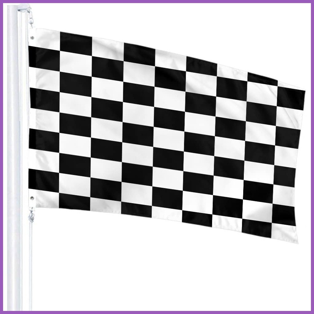 Black White Checkered F1 Racing Flag Classic Motorsport Race Track ...