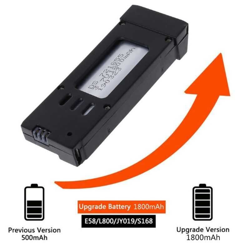 E58/600Mahe88/S85 1800Mah 1200Mah Drone Battery LI PO Battery Spare ...