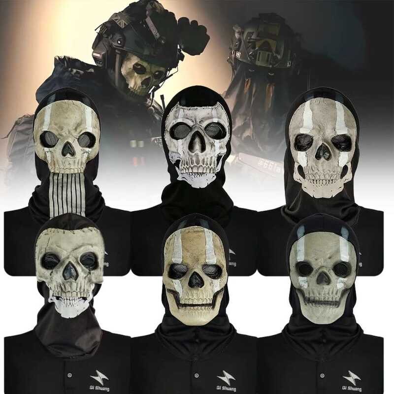 Tt Game Call Of Duty Simon Riley Cosplay Ghost Mask Horror Full Face ...