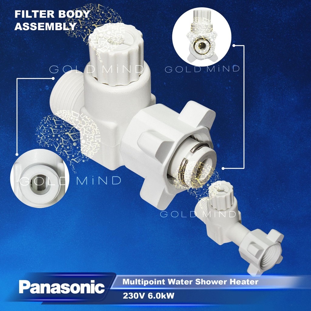 Panasonic Water Heater Multi Point Shower Heater HNF - Gold Mind (Plug ...