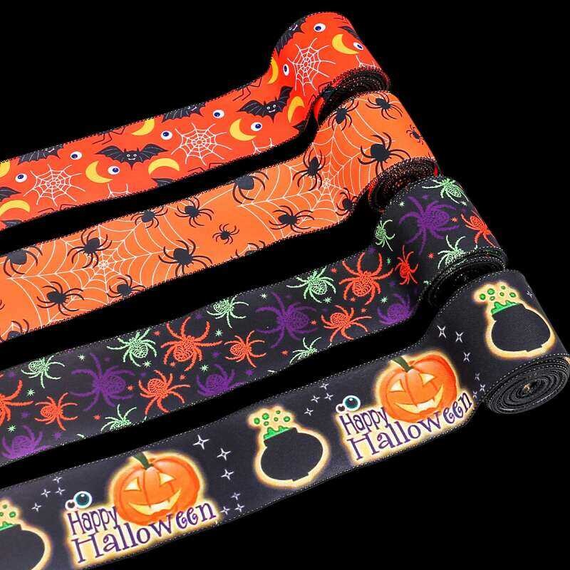 Halloween Spider Print Party Decorations Strips DIY Webbing Material ...