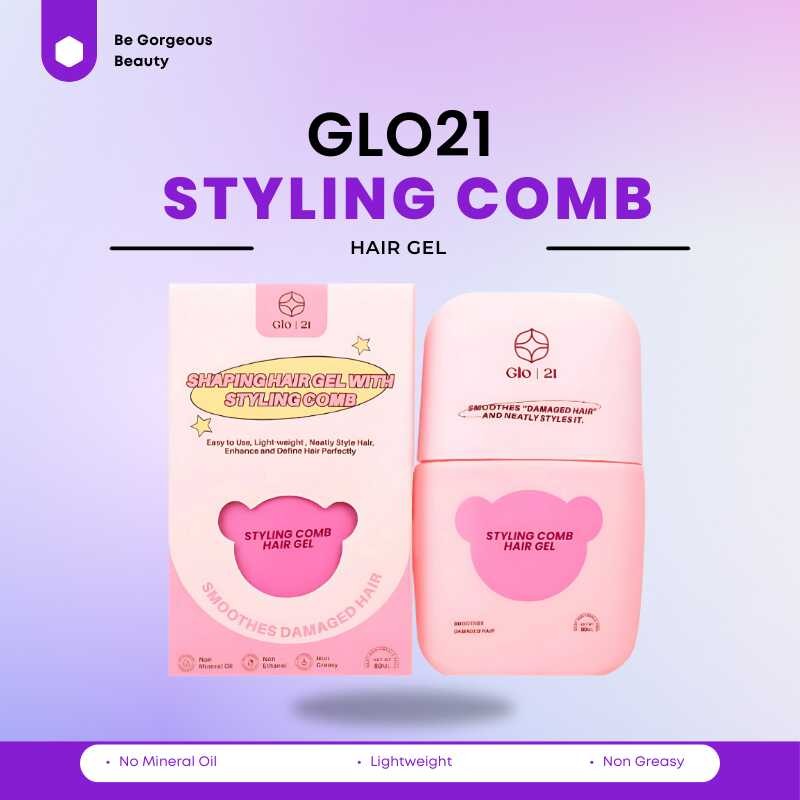 GLO 21 STYLING COMB HAIR GEL SHAPING TUTCHANG 80Ml Easy To Use ...