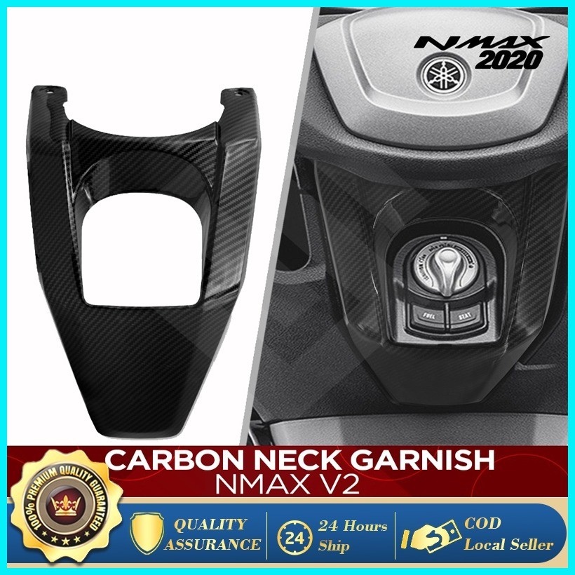 NMAX 2020 /NMAX 2021 NECK GARNISH CARBON IGNITION LOCK CARBON COVER FOR ...