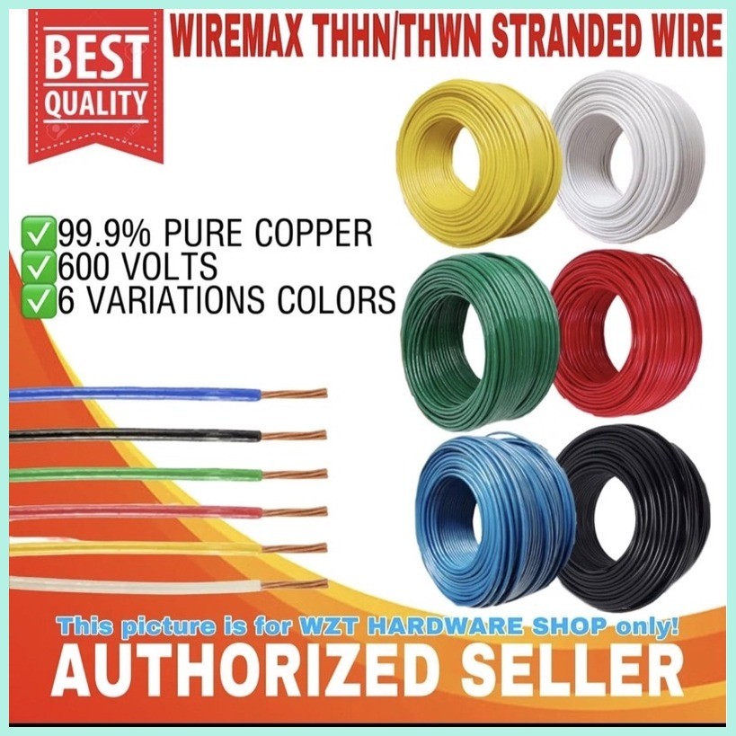 Original Wiremax 99.99% Pure Copper Lead Free THHN/THWN 12/7 & 14/7 ...