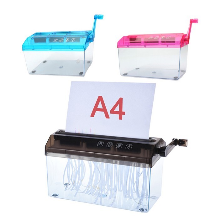 New Manual A4 A5 Shredder Creative Mini Desktop Hand A4 Paper Shredder ...