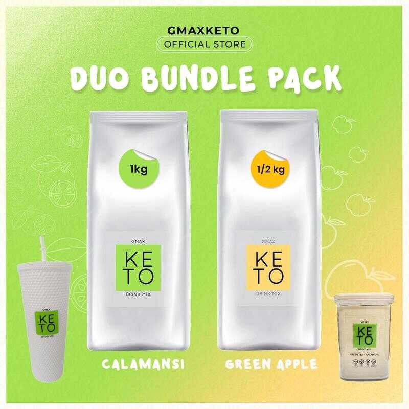 Gmax Keto Green Tea DUO Bundle Pack With Calamansi & Apple Powder DRINK ...