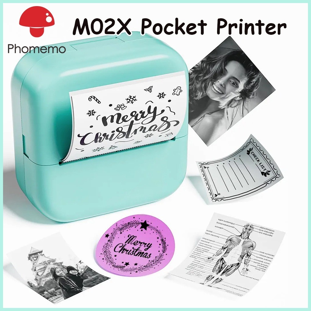 Phomemo M02X Portable Thermal Label Printer, Bluetooth Mini Sticker Maker Machine, Great For ...