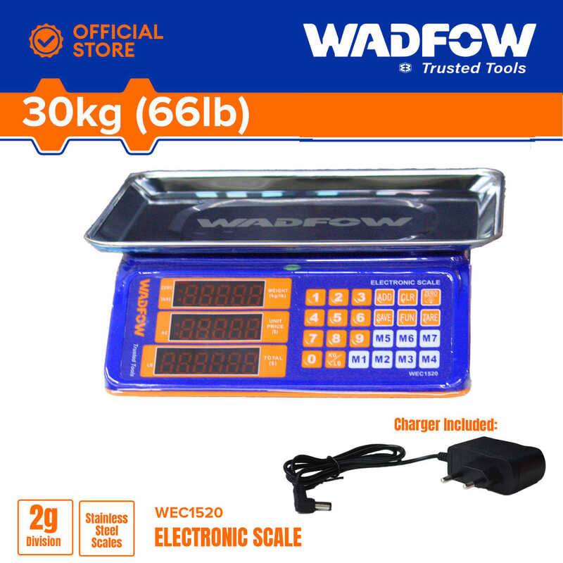 WADFOW 30Kg Electronic Digital Weighing Scale Kitchen Timbangan ...
