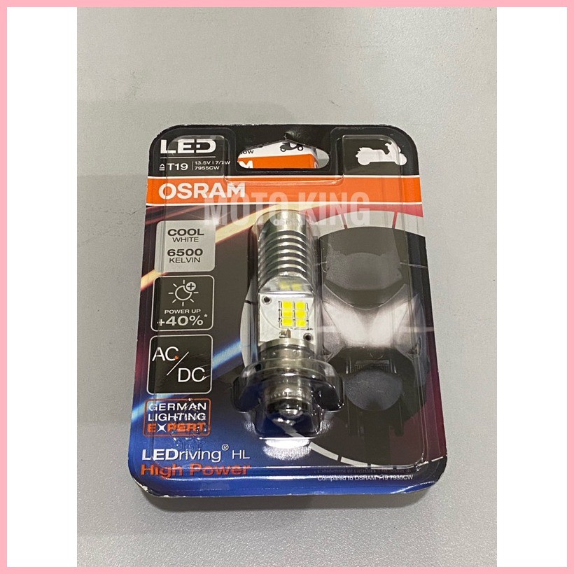 OSRAM LED HEADLIGHT BULB 6 LED 13.5V 7/7W (T19) NEWEST MODEL (OSR03B ...
