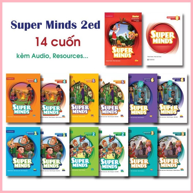 Super Minds 2ed book with full 7 levels - comes with Audio, Resources ...