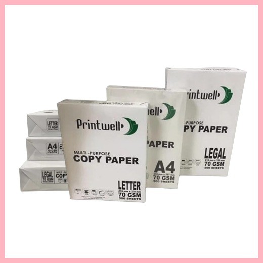 Printwell Copy Paper A4 Size/Long paper / Short paper Bond Paper Ultra ...