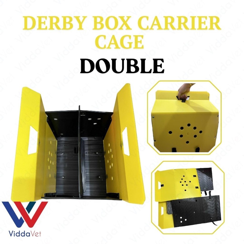 Quality Derby Box Bird Transport Cage with Handle Ventilation Single ...