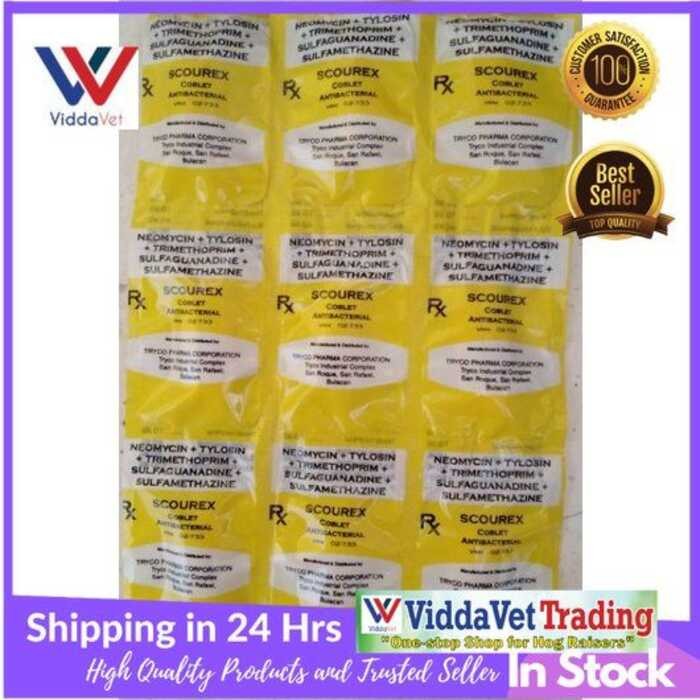 Scourex Coblet Tryco 1 Pc Tablet Anti-Scour Anti-Diarrhea Goats Cattle ...