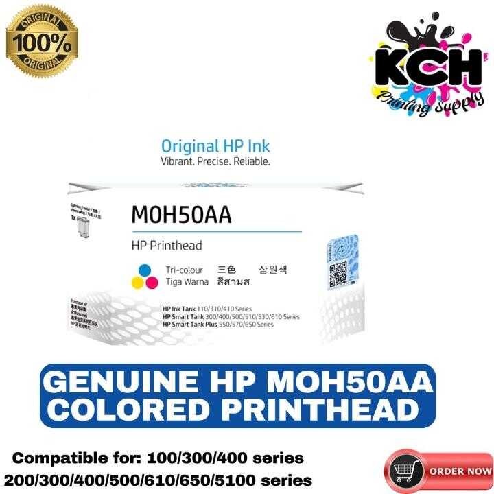 Genuine Printhead M0h50aa (Tricolor) For Smart Tank 300/400/500/510/515/530/610/615 Series D8e ...