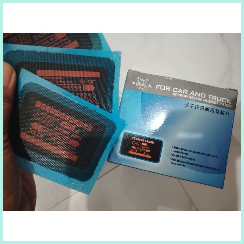 TIRE PATCH RADIAL (RECTANGLE) Chi-Star 55x75 10pcs/20pcs | Shopee ...