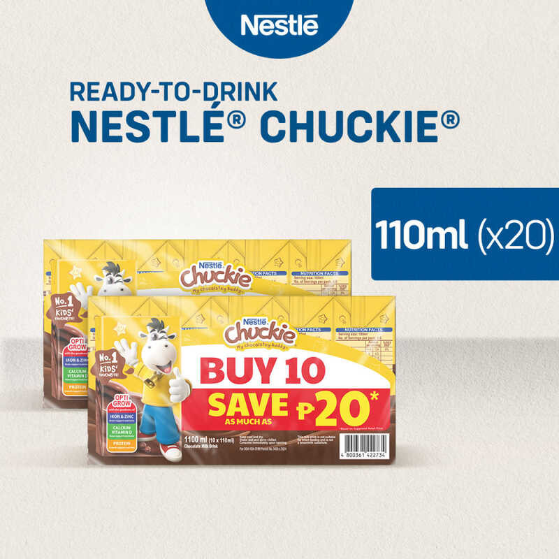 NESTLÉ CHUCKIE Chocolate Flavoured Milk 110Ml - Pack Of 20 3 7A4eb ...