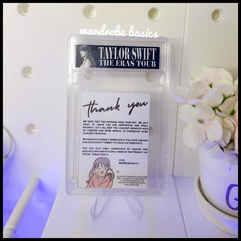 Taylor swift Eras Tour Concert Ticket Frame/Photocard Frame with Stand ...