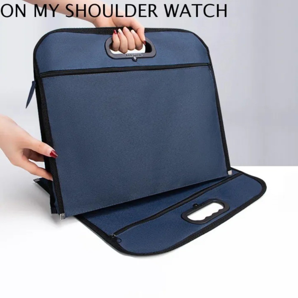 Large Capacity Briefcase Folder Tote Bag Storage Handbag Waterproof ...