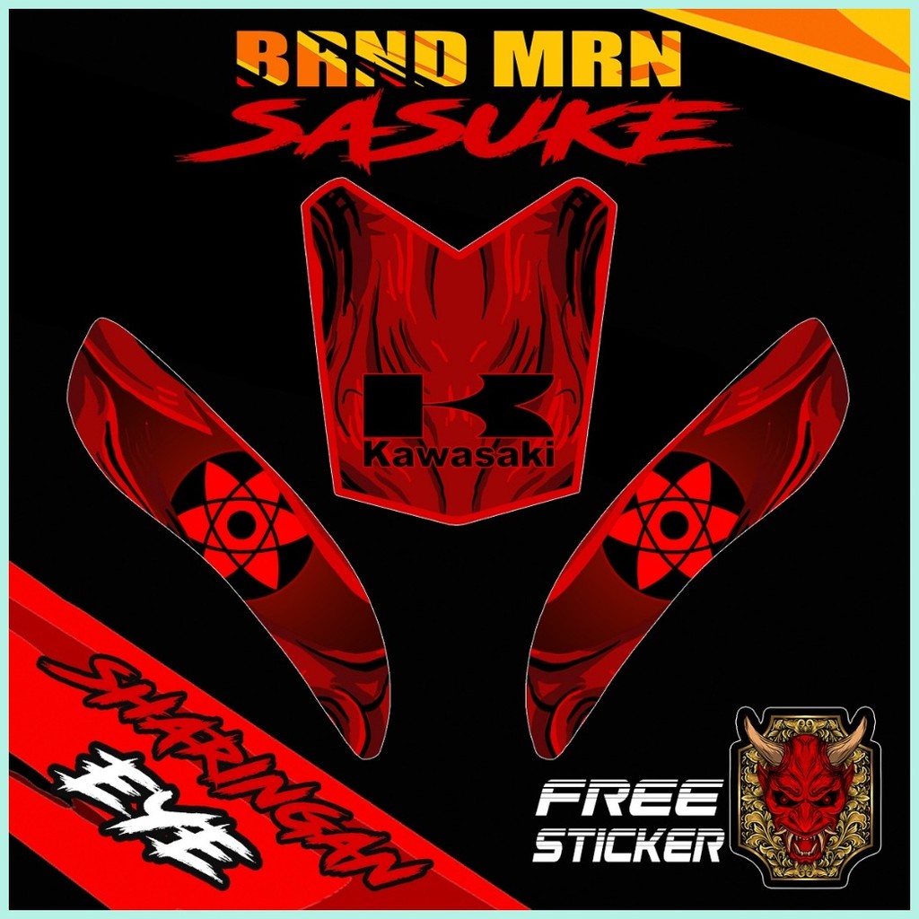 KAWASAKI FURY 125 CLASSIC 2008 SHARINGAN WINKER EYE AND PARKLIGHT DECAL ...
