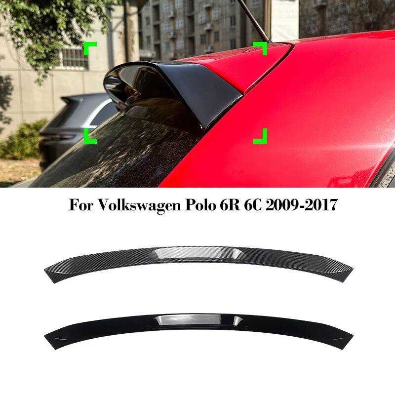 W ABS Rear Trunk Roof For Polo 6R 6C 2009-2017 GTI Style Spoiler Tail ...