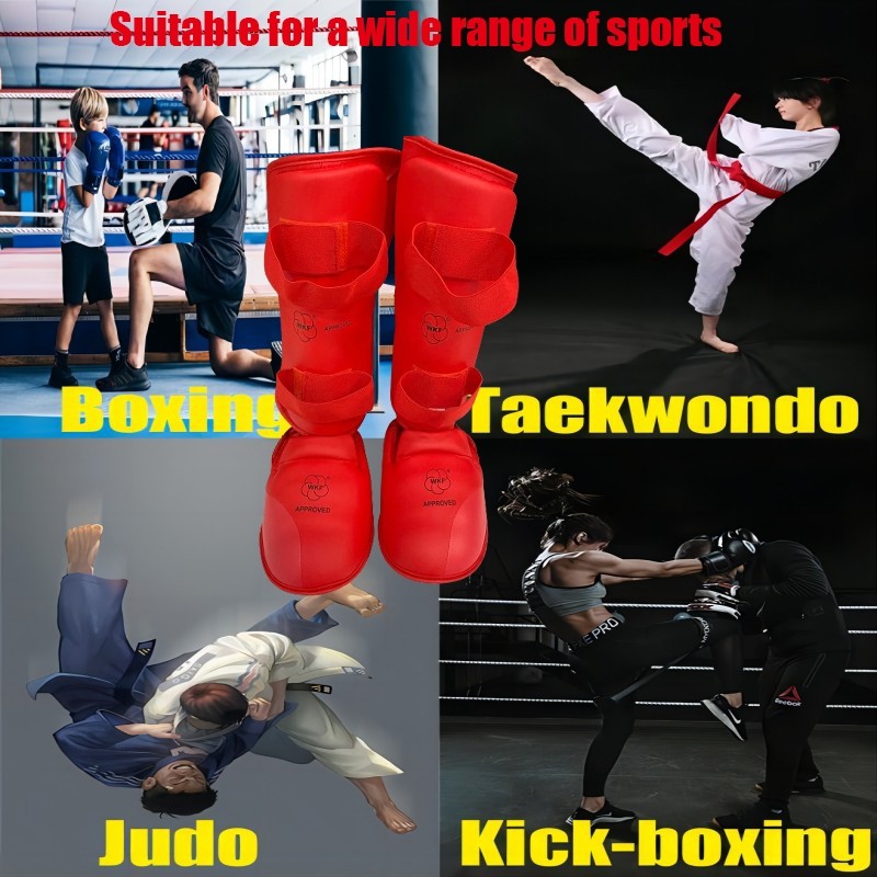 Karate Shin Guard Pad Leg Instep Protector Taekwondo gear set kix ...