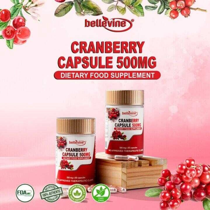 Cranberry Capsule 500Mg X 60 Capsules (Fda Approved) 15E | Shopee ...