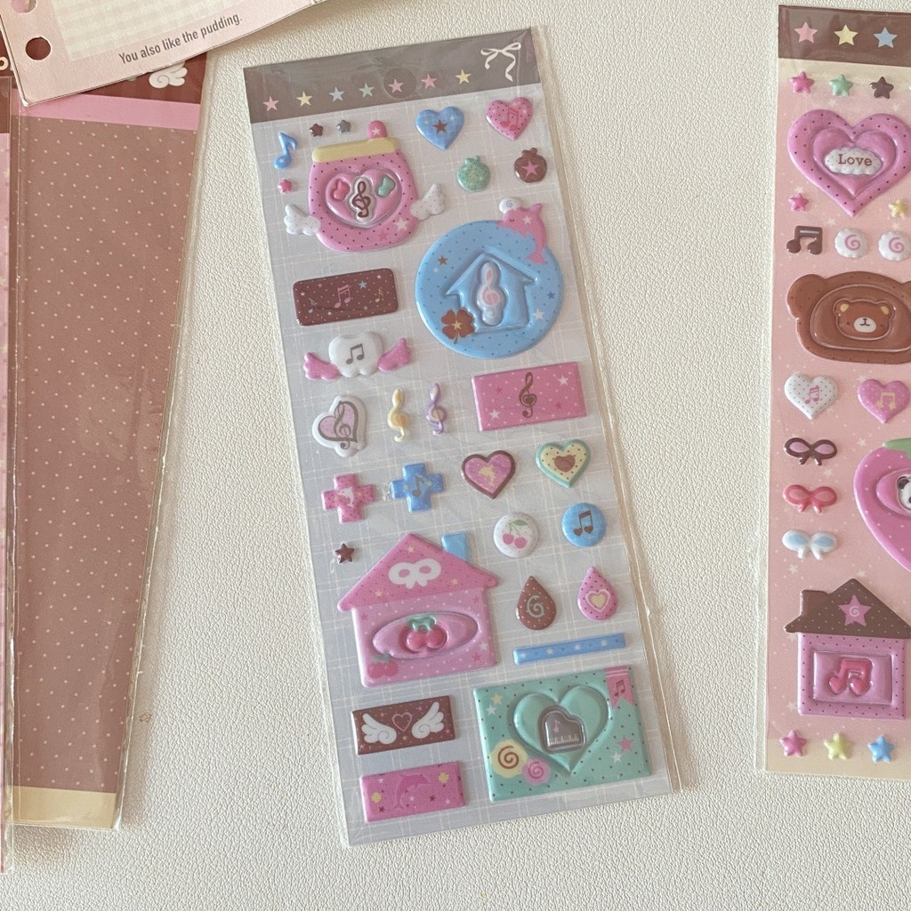 Cute Three-Dimensional Animal Border Foam Sticker Star Note ...