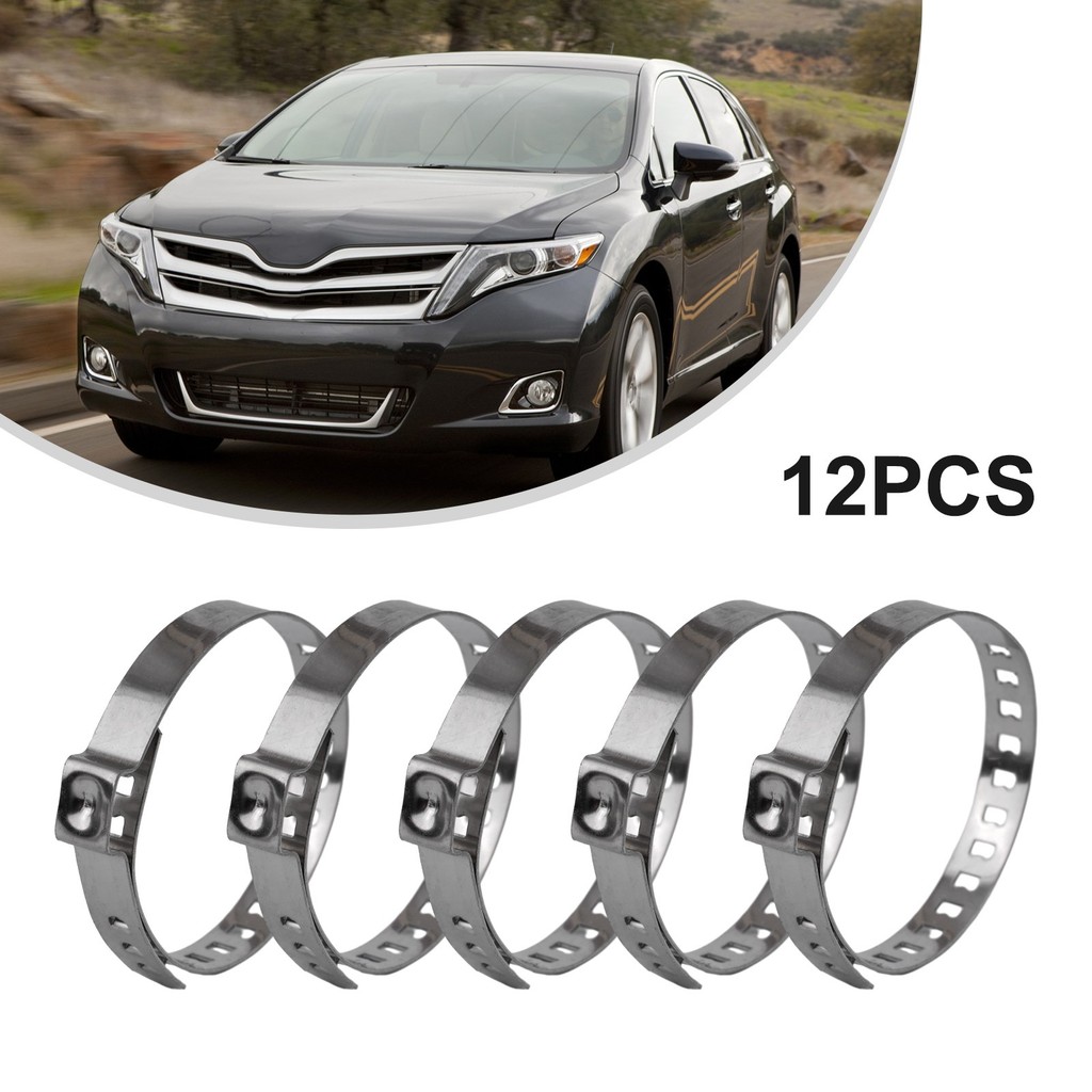 Fast ship ️12pcs Car Boot Clamp Adjustable Stainless Steel Drive Shaft ...