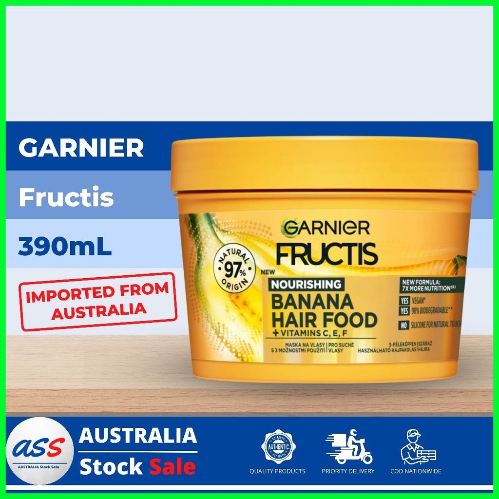 ☂ Garnier Fructis Hair Food Nourishing Banana for Dry Hair (390mL ...