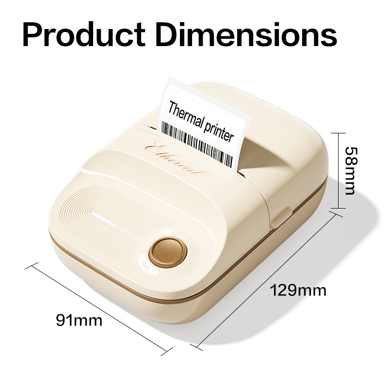 Deli Vusign 2000mAh Portable Label Printer Name Sticker Label Maker ...