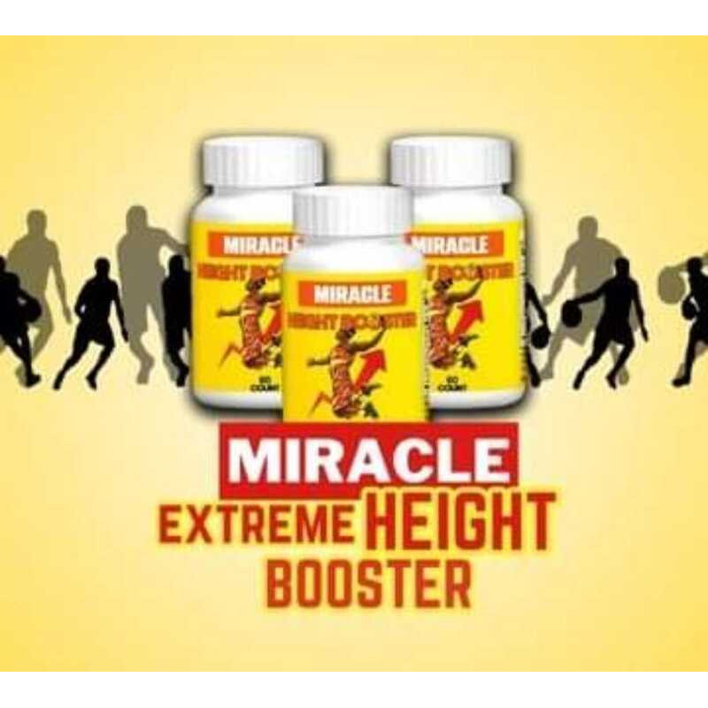 MIRACLE HEIGHT Booster(60 Capsules) Enhance Bone Growth/All Natural ...