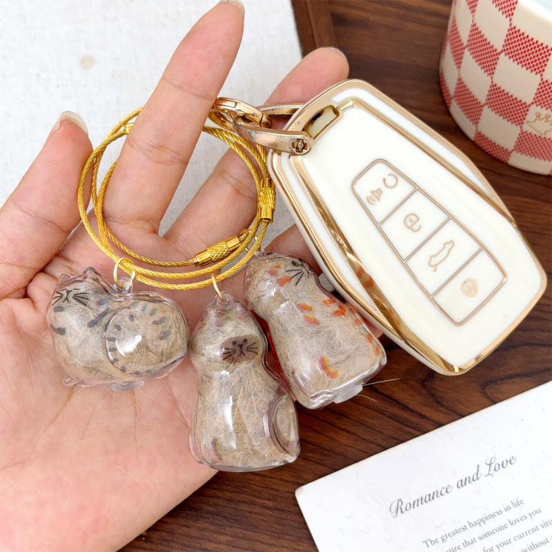 Heavy-Duty Metal Wire Keychain with Color-Sprayed Finish, Rotatable ...