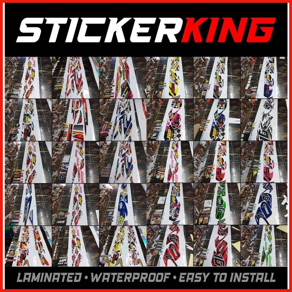 TMX 125 ALPHA Stock Decals (VIOLET) | Shopee Philippines