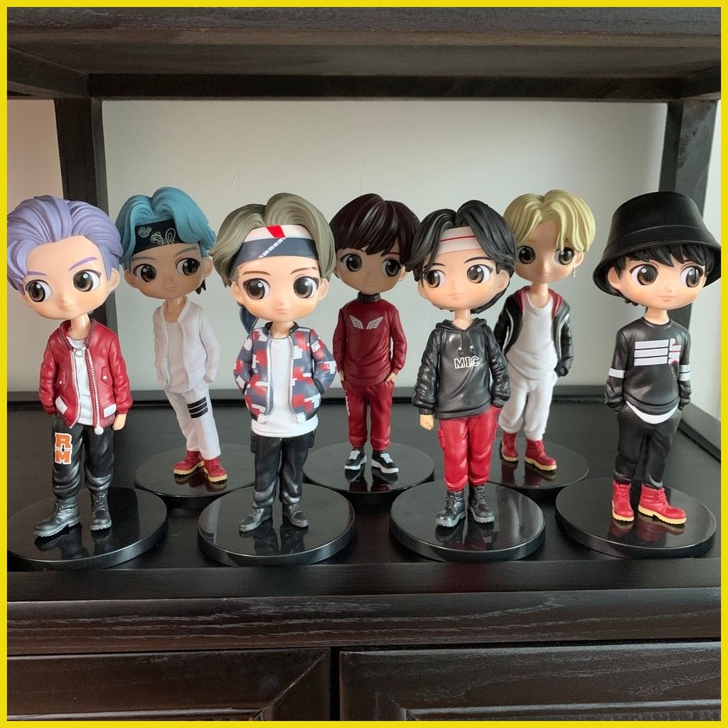 7PCS 1-7st Generations BTS Kpop Bangton Boys Figurine Mini Idol Doll ...