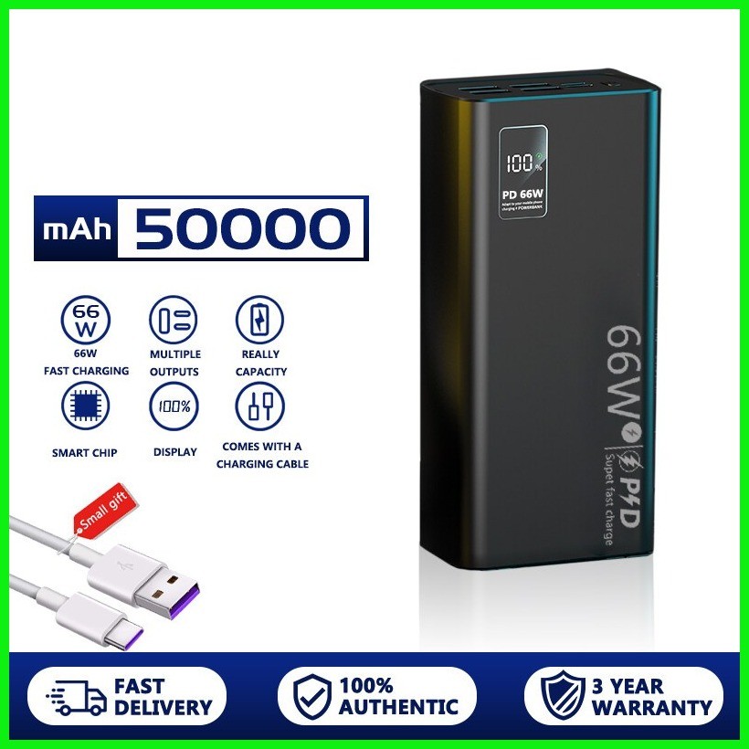 K7 Power bank heavy duty PD66W fast charging powerbank Power Bank Micro ...