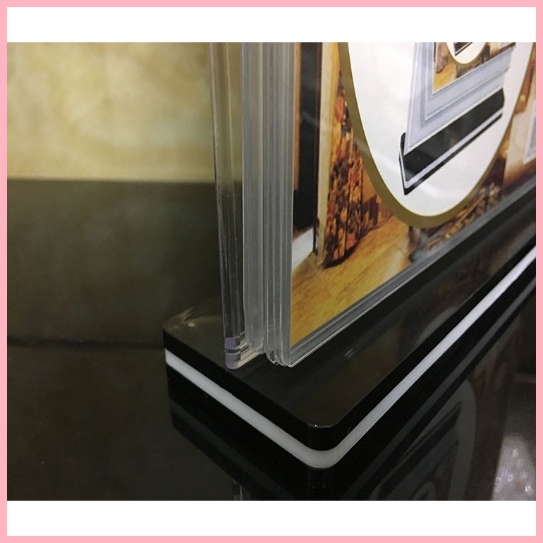A4/A5 Acrylic Menu Display Stand Transparent Turning Page Menu Display ...