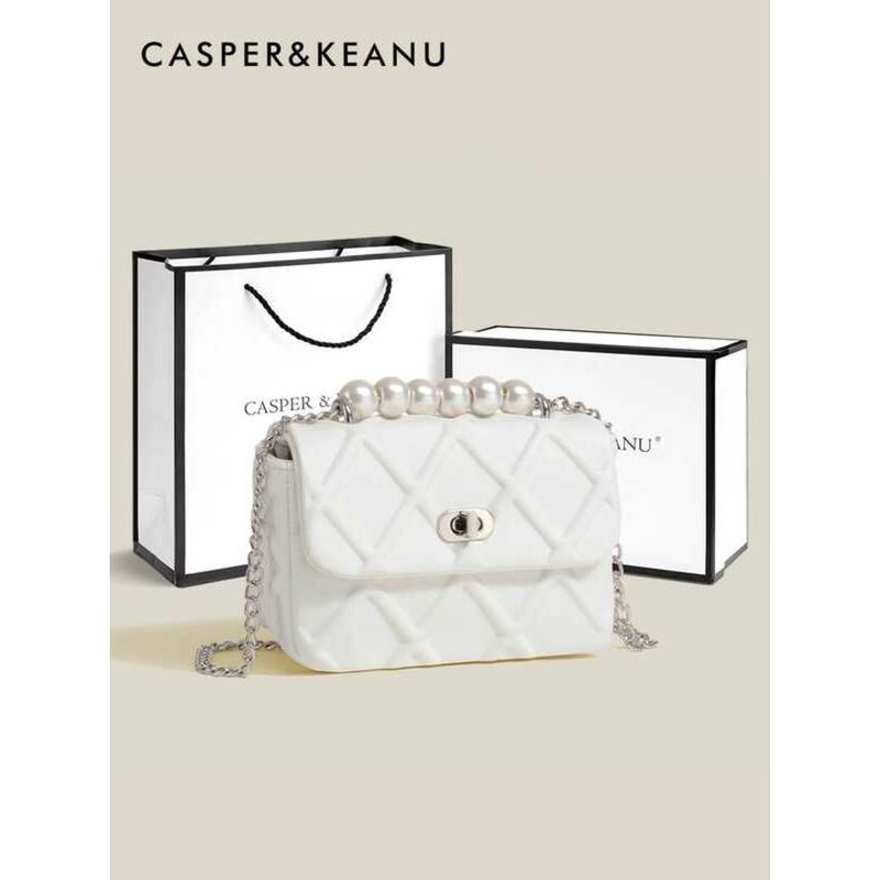 Casper&Keanu Niche Diamond Pearl Chain Bag for Women 2025 New High-End ...